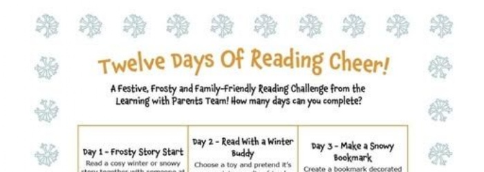 12 Days of Reading Cheer! - Manor Park CE First School