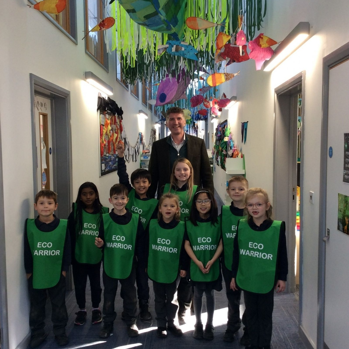 MP Mr. Edward Morello meets our Eco-Warriors - Manor Park CE First School